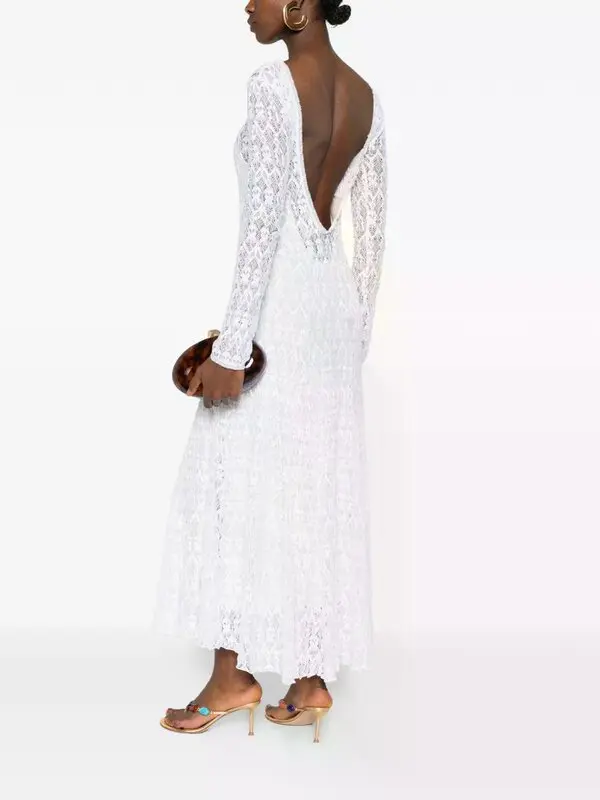 FORTE_FORTE Lace Maxi Dress - White