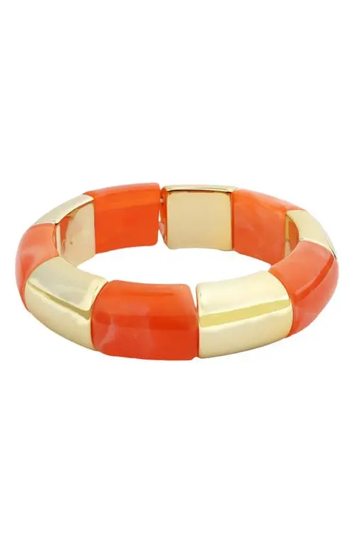 PANACEA Resin Stretch Bracelet - Orange