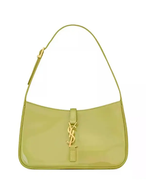Saint Laurent Le 5 À 7 Logo-plaque Tote Bag - Green
