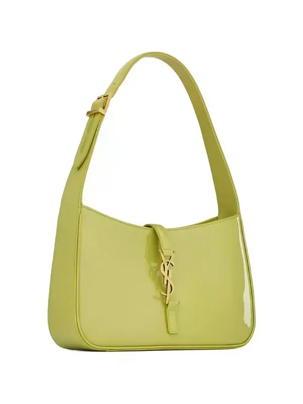 Saint Laurent Le 5 À 7 Logo-plaque Tote Bag - Green