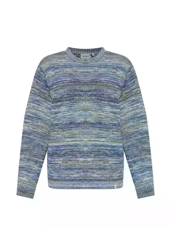 Carhartt Work In Progress Striped Knit Sweater - Blue