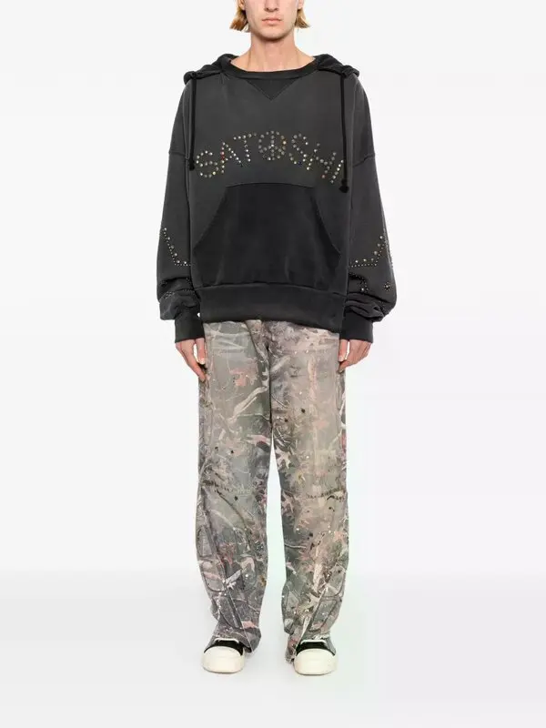 SATOSHI NAKAMOTO Embellished Hoodie