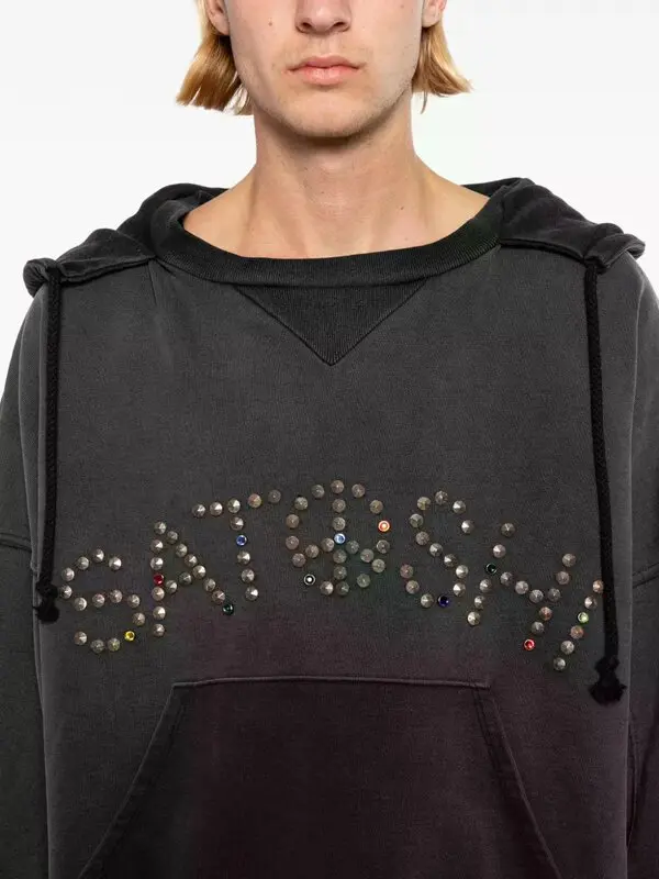 SATOSHI NAKAMOTO Embellished Hoodie