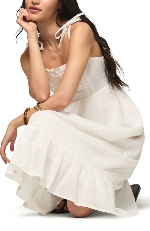 Lucky Brand Tie Strap Sleeveless Midi Dress