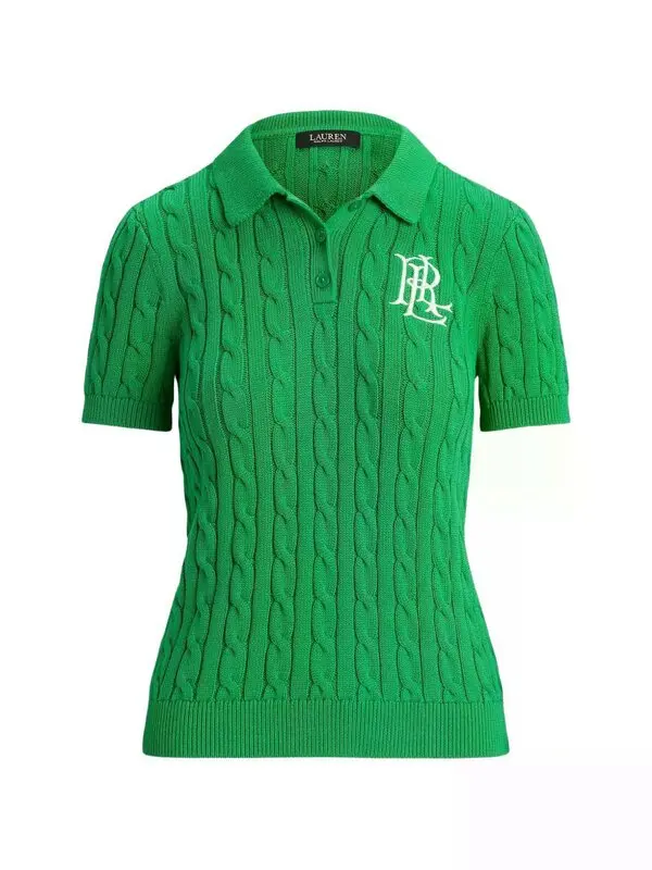 Ralph Lauren Cable-knit Polo Shirt - Green