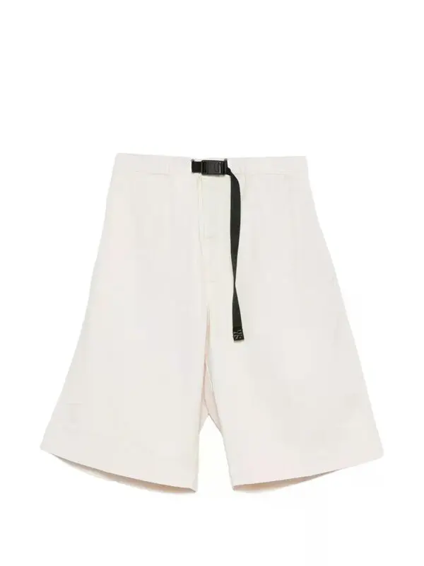 WHITE SAND Cotton Shorts - White
