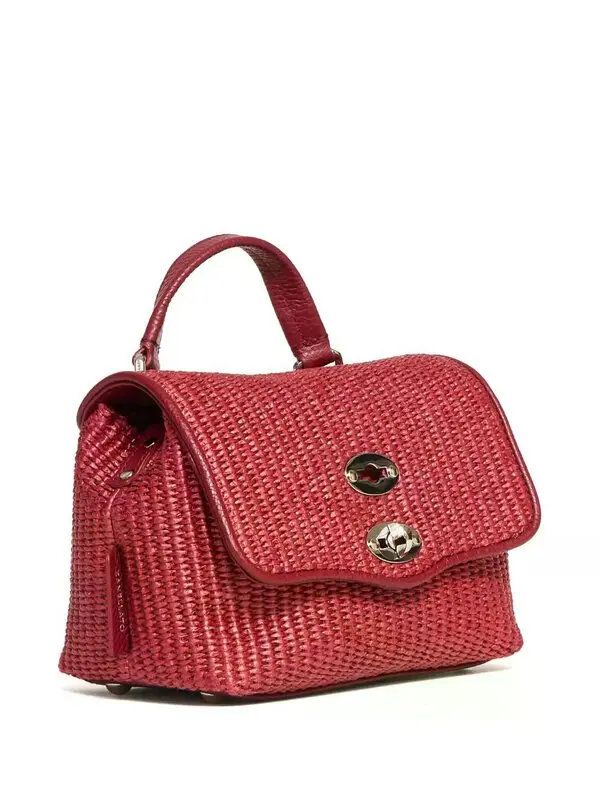 ZANELLATO Baby Postina® Raffia Tote Bag - Red