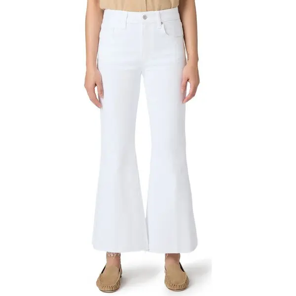 Paige Marlow High-waist Flare Jeans - Crisp White