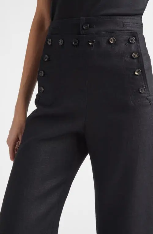 BODE Linen Sailor Trousers - Black