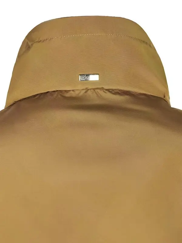 Herno High-neck Zip-up Jacket - Neutrals