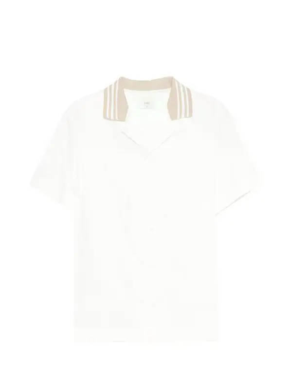 CHE Senna Striped-collar Shirt - White