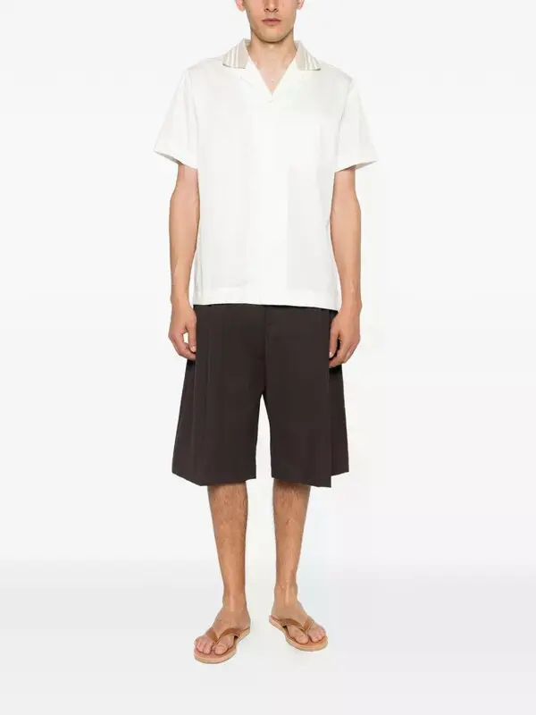 CHE Senna Striped-collar Shirt