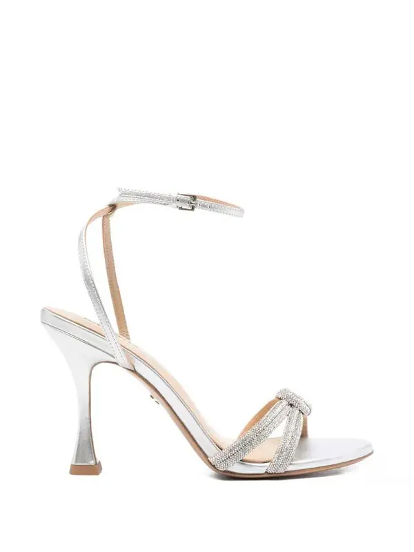 Lola Cruz Knotted Strap Heeled Sandals