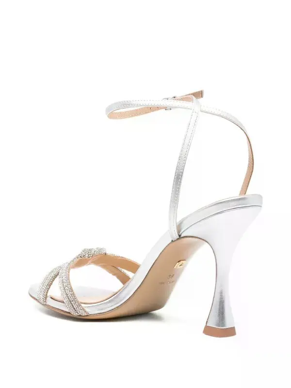 Lola Cruz Knotted Strap Heeled Sandals