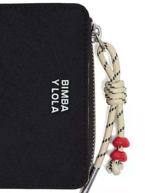 Bimba Y Lola Graphite Nylon Compact Purse