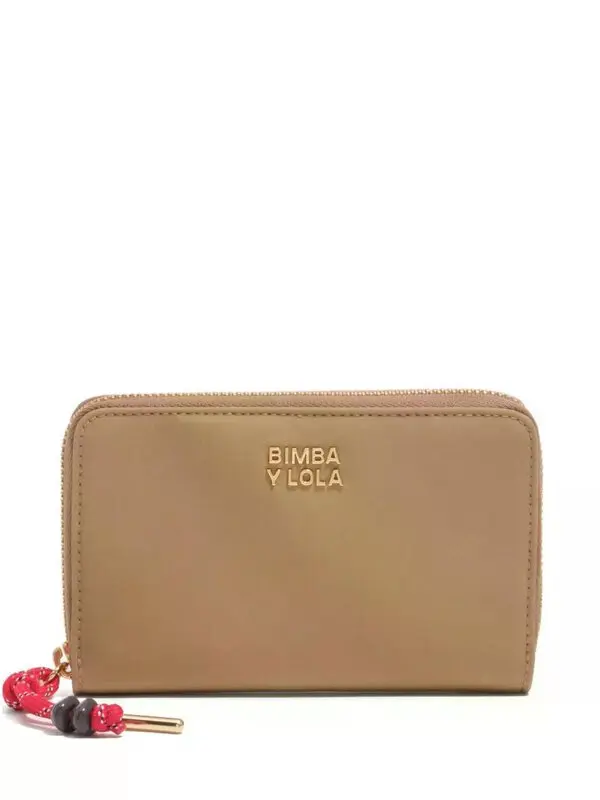 Bimba Y Lola Zip Detail Wallet - Neutrals