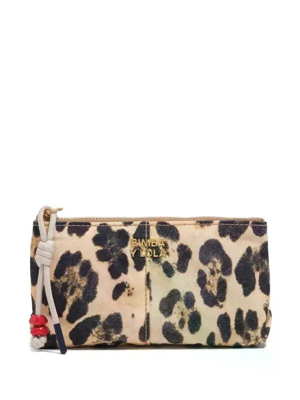 Bimba Y Lola Leopard-print Wallet - Neutrals
