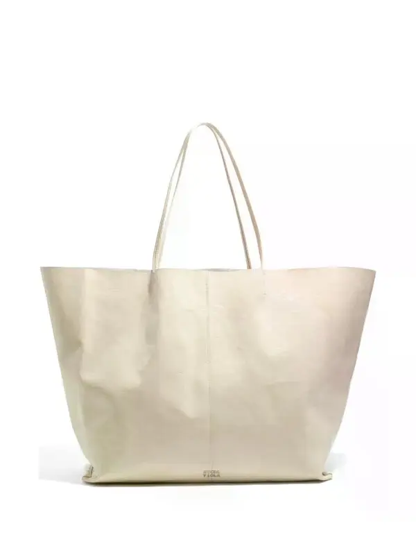 Bimba Y Lola Seam-detail Tote Bag - Neutrals