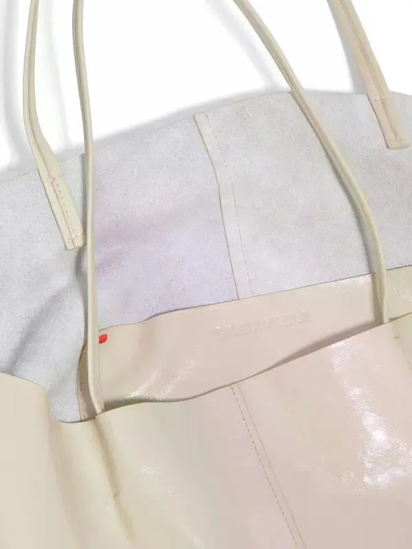 Bimba Y Lola Seam-detail Tote Bag - Neutrals