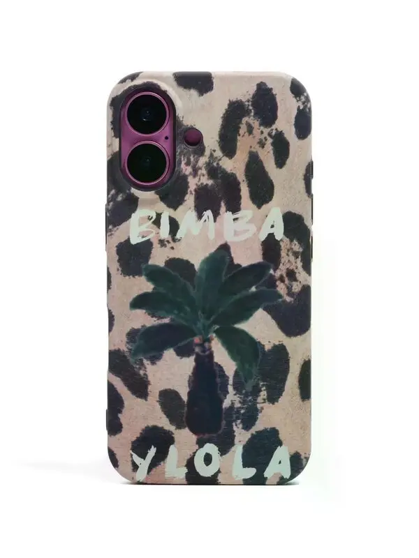 Bimba Y Lola Iphone 16 Animal-print Phone Case - Neutrals