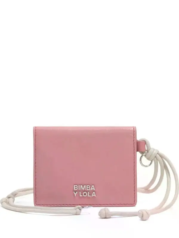 Bimba Y Lola Rope-detail Leather Wallet - Pink
