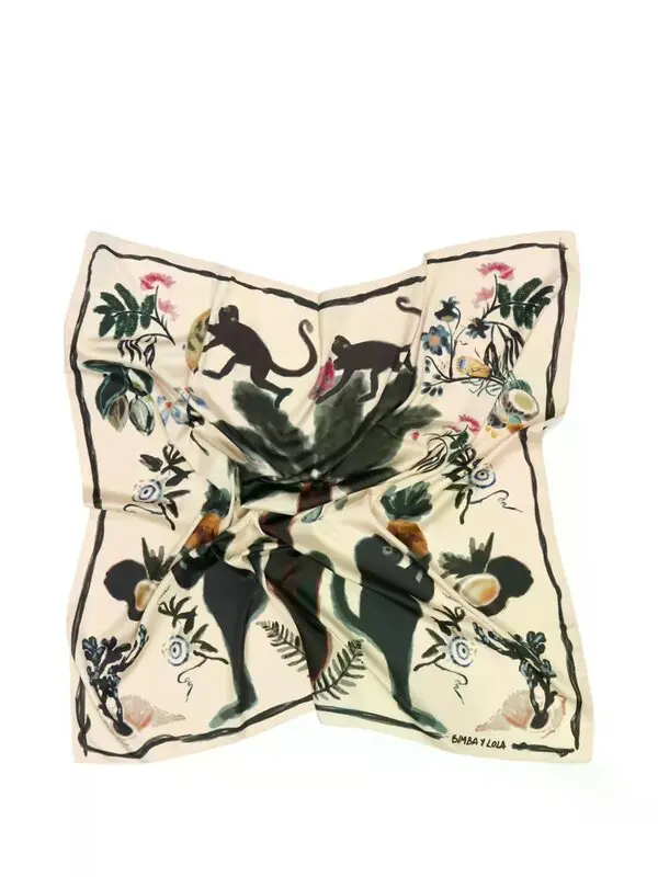 Bimba Y Lola Animal-print Scarf