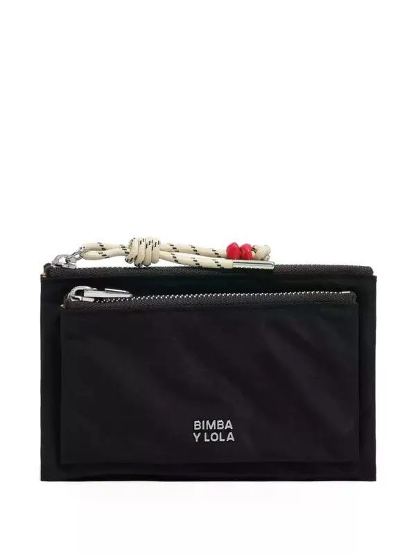 Bimba Y Lola Zip Compact Purse - Black