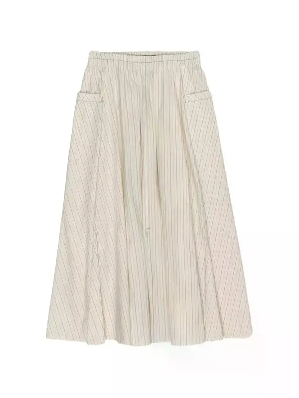 Bimba Y Lola Striped Midi Skirt