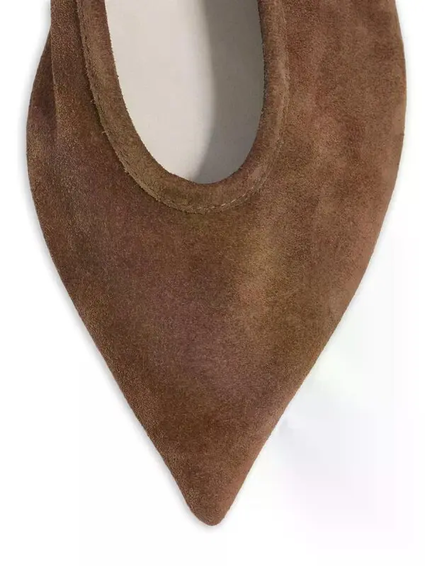 Bimba Y Lola Pointed Suede Pumps - Brown