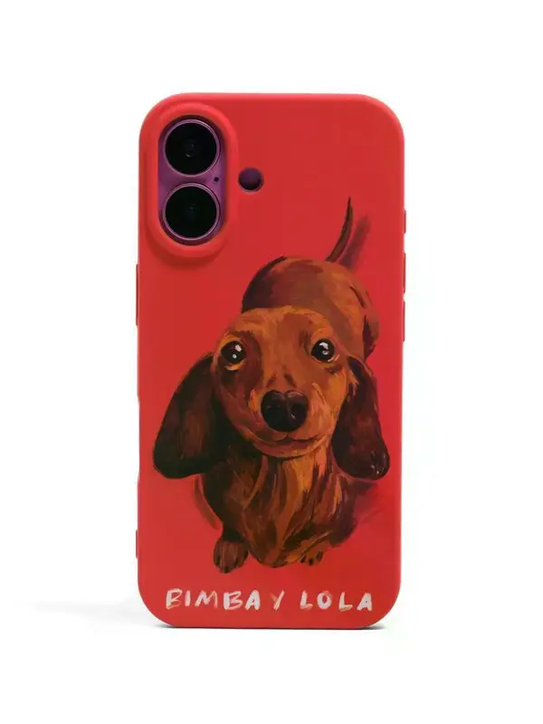 Bimba Y Lola Iphone 16 Dog-graphic Phone Case - Red