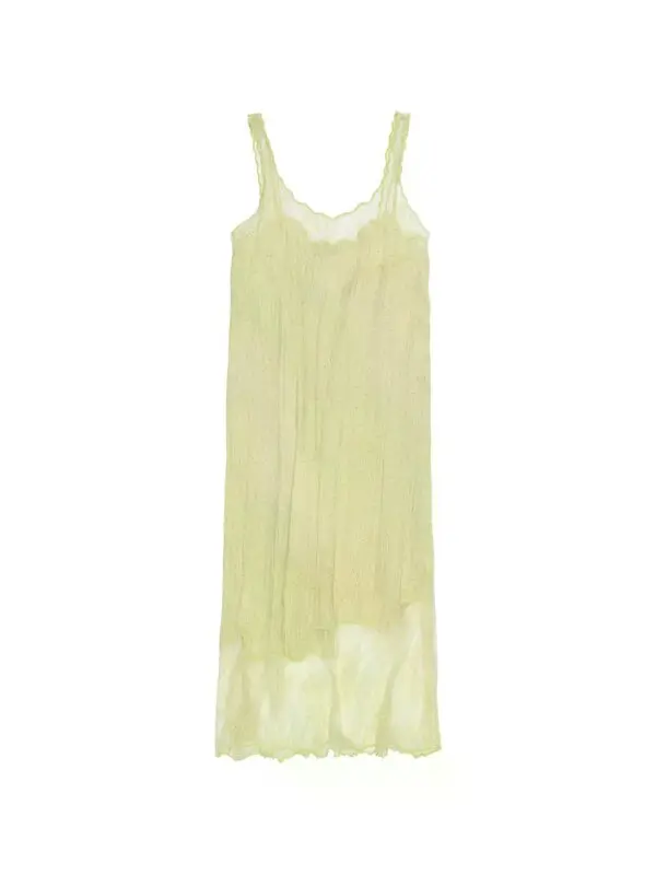 Bimba Y Lola Lace Hem Midi Dress - Green