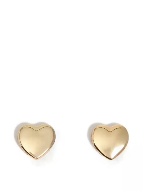 Bimba Y Lola Logo-heart Stud Earrings - Gold