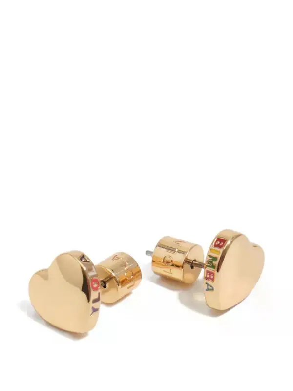 Bimba Y Lola Logo-heart Stud Earrings