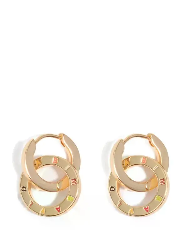 Bimba Y Lola Double-hoop Earrings - Gold