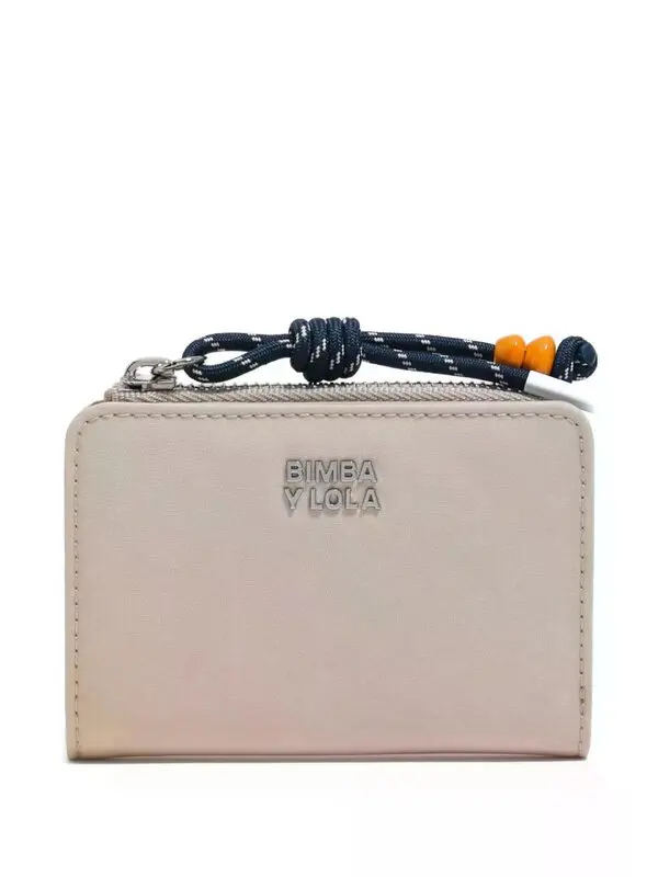 Bimba Y Lola Logo Zip Wallet - Neutrals