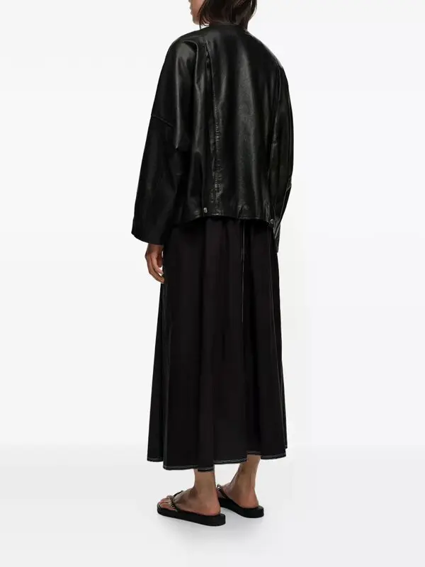 Bimba Y Lola Button-front Midi Skirt - Black