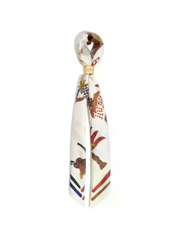 Bimba Y Lola Island Party Printed Scarf - Neutrals