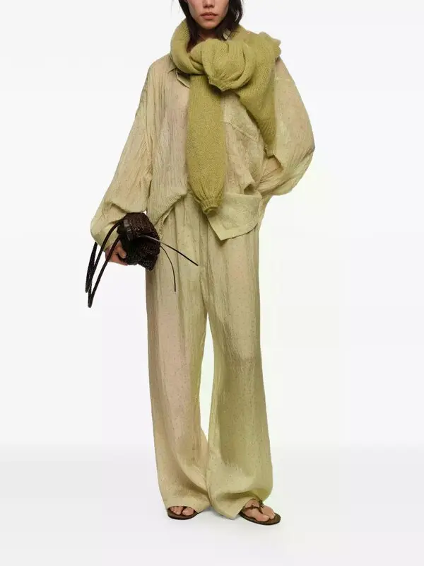 Bimba Y Lola Polka-dot Wide Leg Trousers - Neutrals