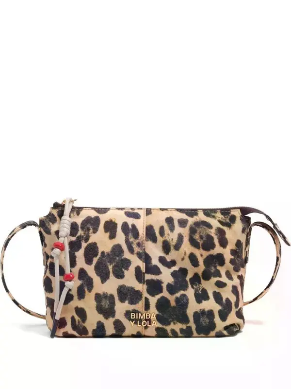 Bimba Y Lola Leopard Print Mini Bag - Neutrals