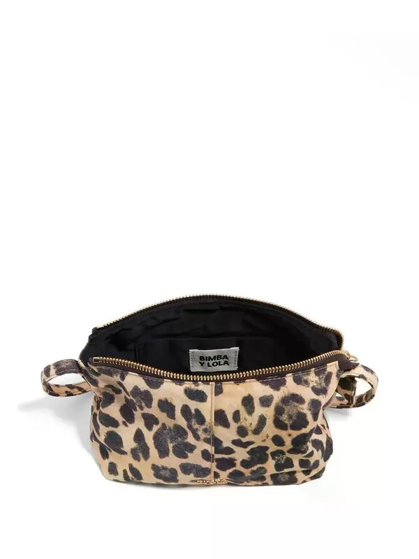 Bimba Y Lola Leopard Print Crossbody Bag