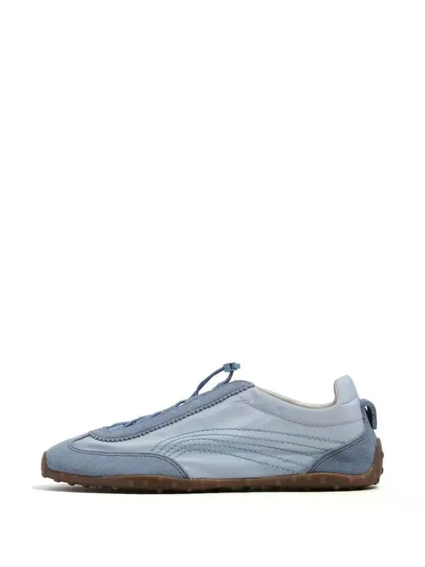 Bimba Y Lola Light Suede Trimmed Drawstring Sneakers - Blue