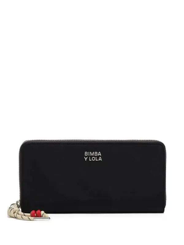 Bimba Y Lola Graphite Zip Purse - Black