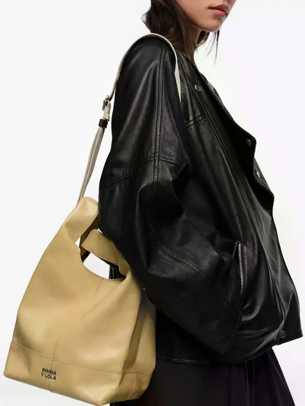Bimba Y Lola Panelled Tote Bag - Neutrals