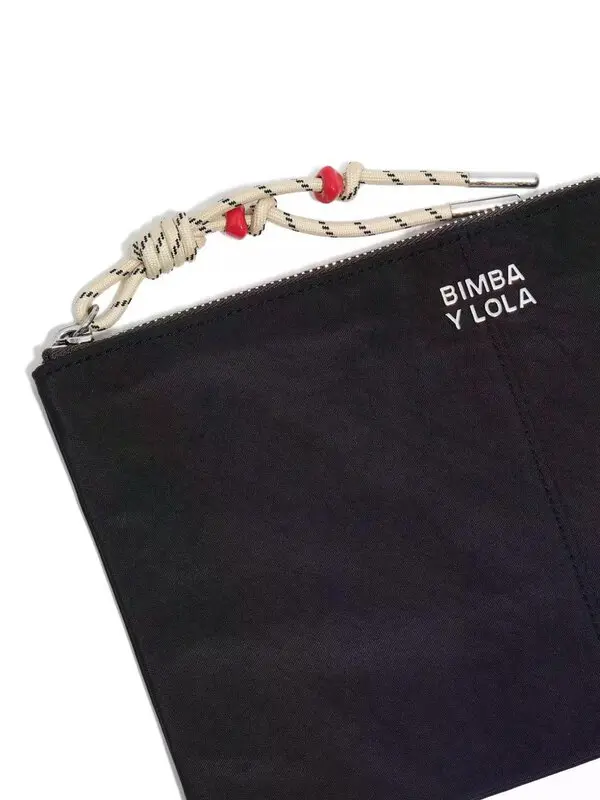 Bimba Y Lola Graphite Nylon Clutch - Grey