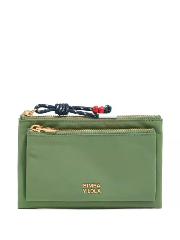 Bimba Y Lola Zip Embellishment Wallet - Green