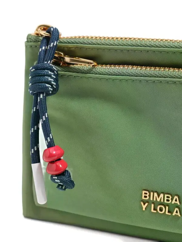 Bimba Y Lola Zip Embellishment Wallet - Green