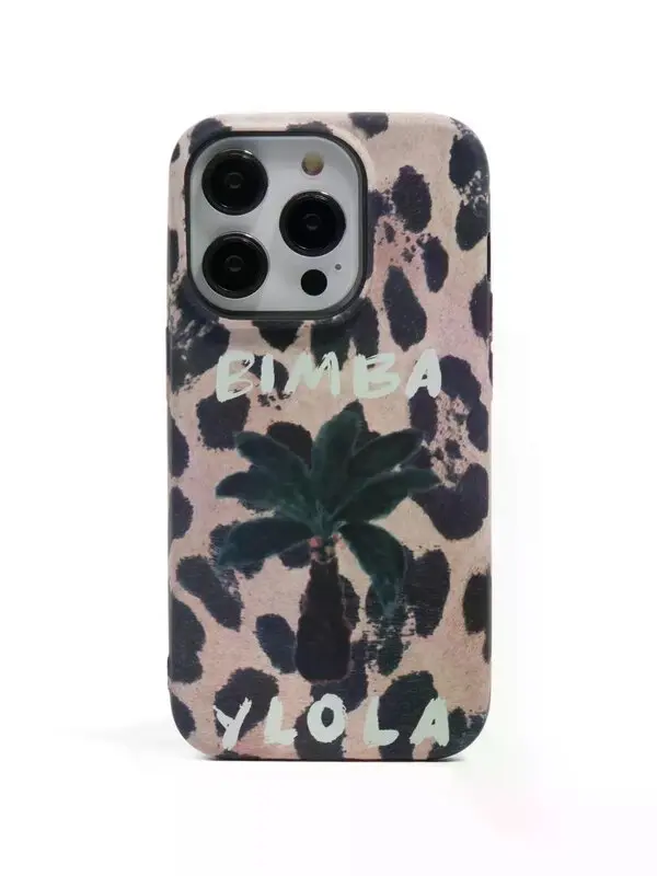 Bimba Y Lola Iphone 15 Pro Animal-print Phone Case - Neutrals