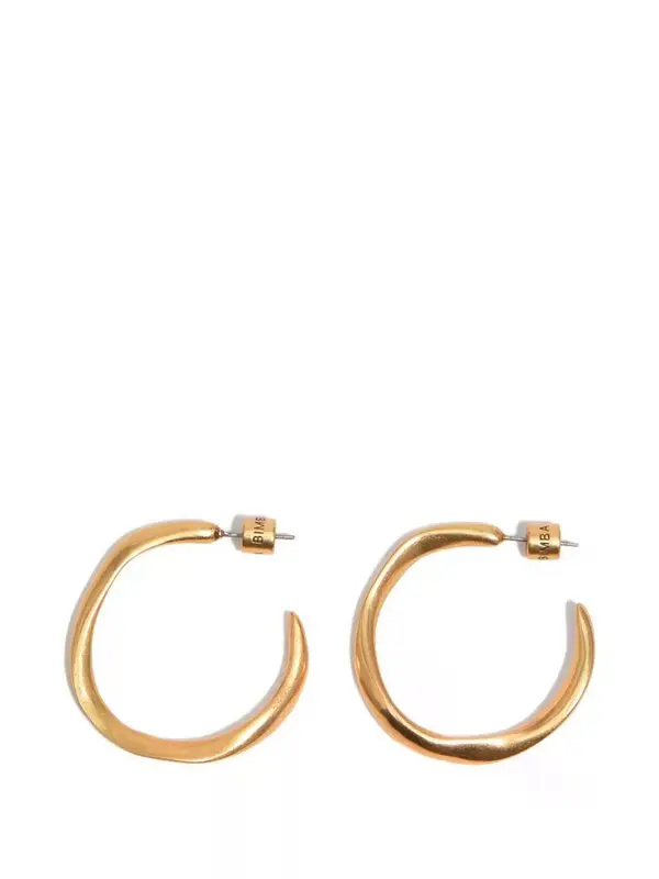 Bimba Y Lola Irregular Hoop Earrings - Gold