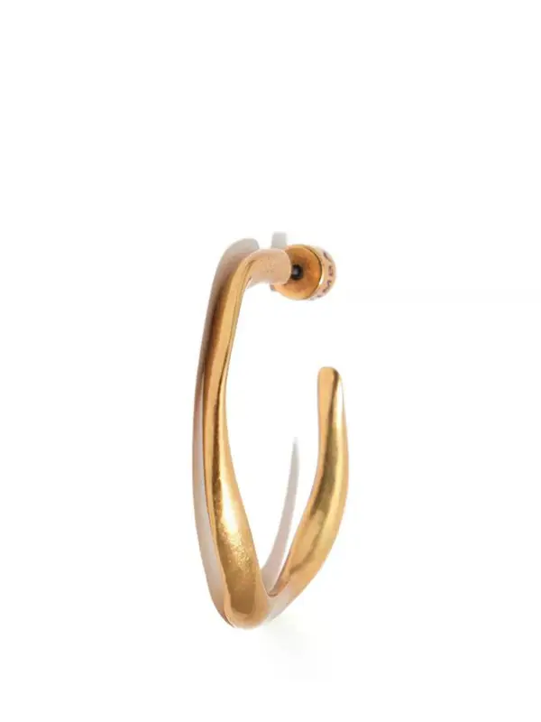 Bimba Y Lola Irregular Hoop Earrings - Gold