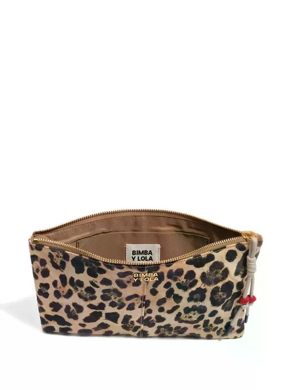 Bimba Y Lola Leopard-print Makeup Bag